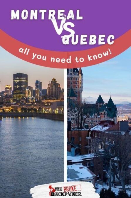 BEST Guide for Choosing Between Montreal vs Quebec (2026)